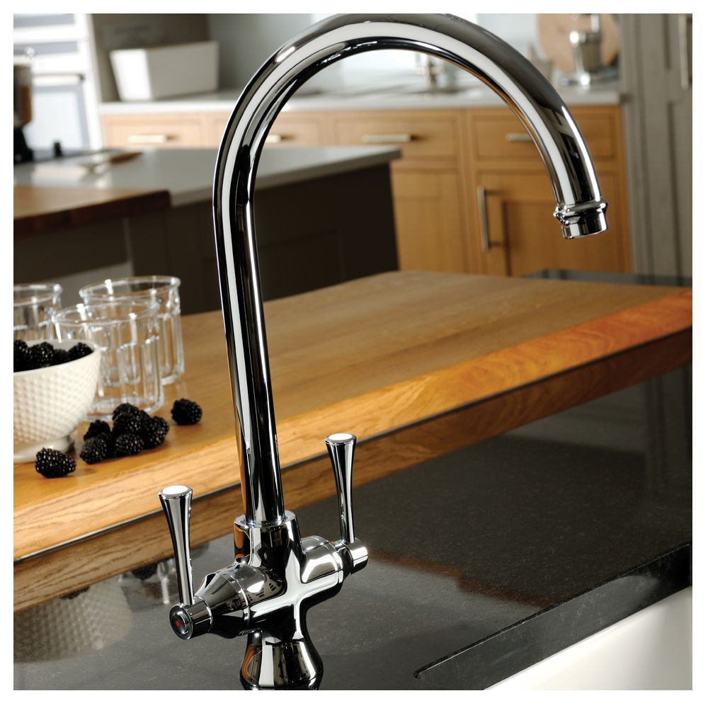 Abode AT1019 GOSFORD Dual Lever Kitchen Tap Sinks Taps
