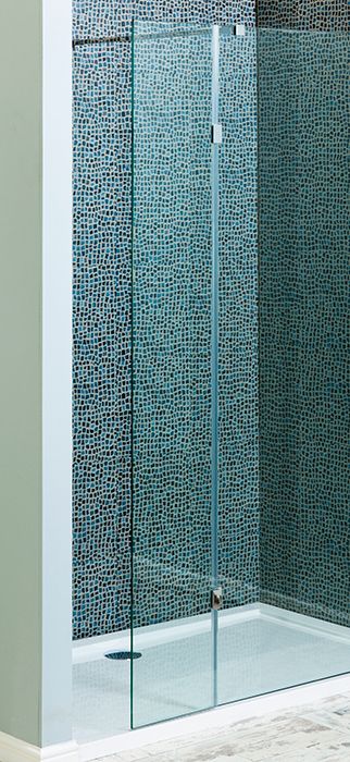 Aquabro 300mm Hinged 8mm Wetroom Flipper Panel Sinks