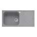 Caple Veis 100 Sink w Drainer - Pebble Grey - Sinks-Taps.com
