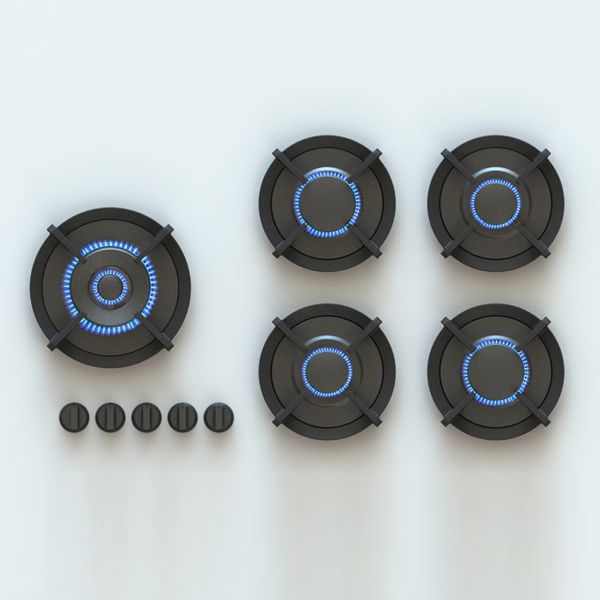 ENEP PITT by Reginox - 5 Individual Gas Hobs - Sinks-Taps.com